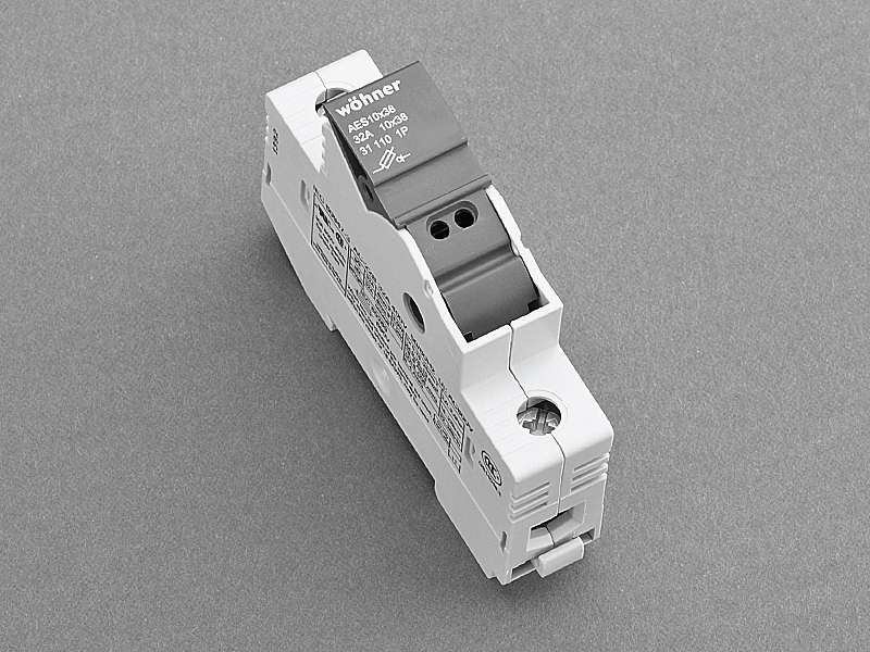 31110 | Wohner 1P 10x38 Cylindrical Fuse Holder | PES Group